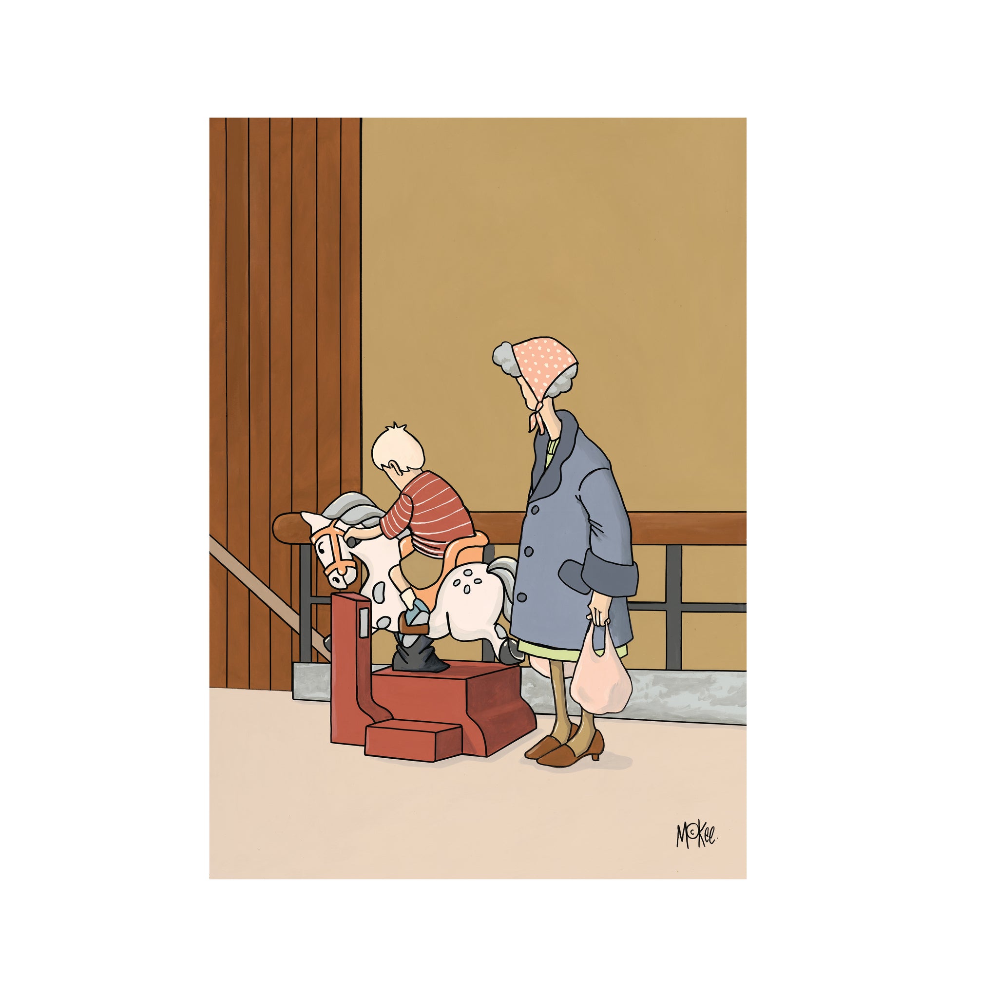 Castle Market - Print by Pete McKee - Buy Now