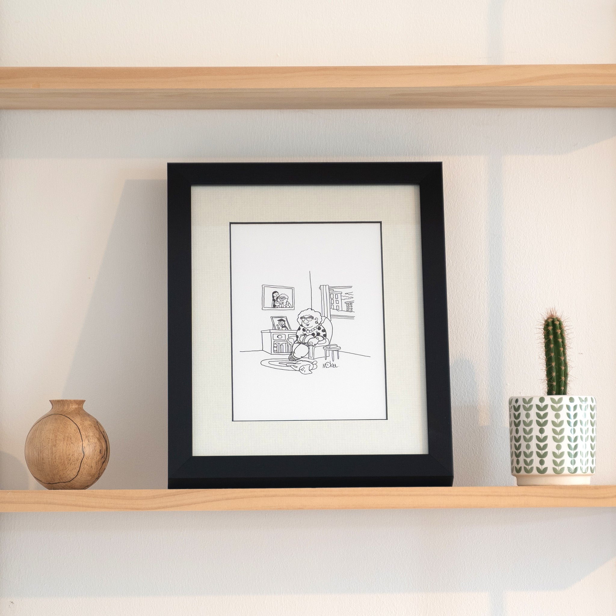 Proud Nan - Mini Print by Pete McKee - Buy Now